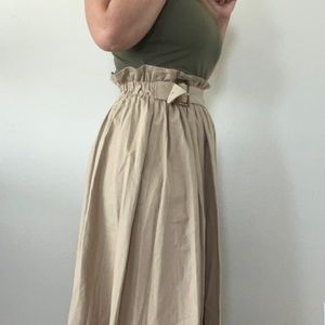 Baloot | Skirts | Nwt Baloot Midi Asymmetrical Gathered Waist Belted ...